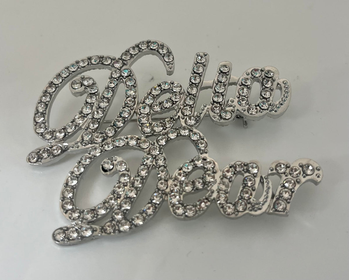 Delta Dear Script Pin – Tauntus Inc. Greek Store