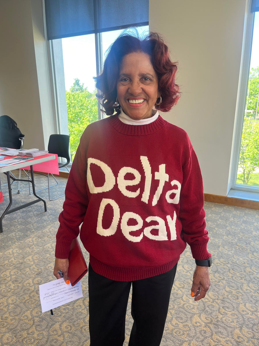 Delta Dear Sweater Preorder – Tauntus Inc. Greek Store