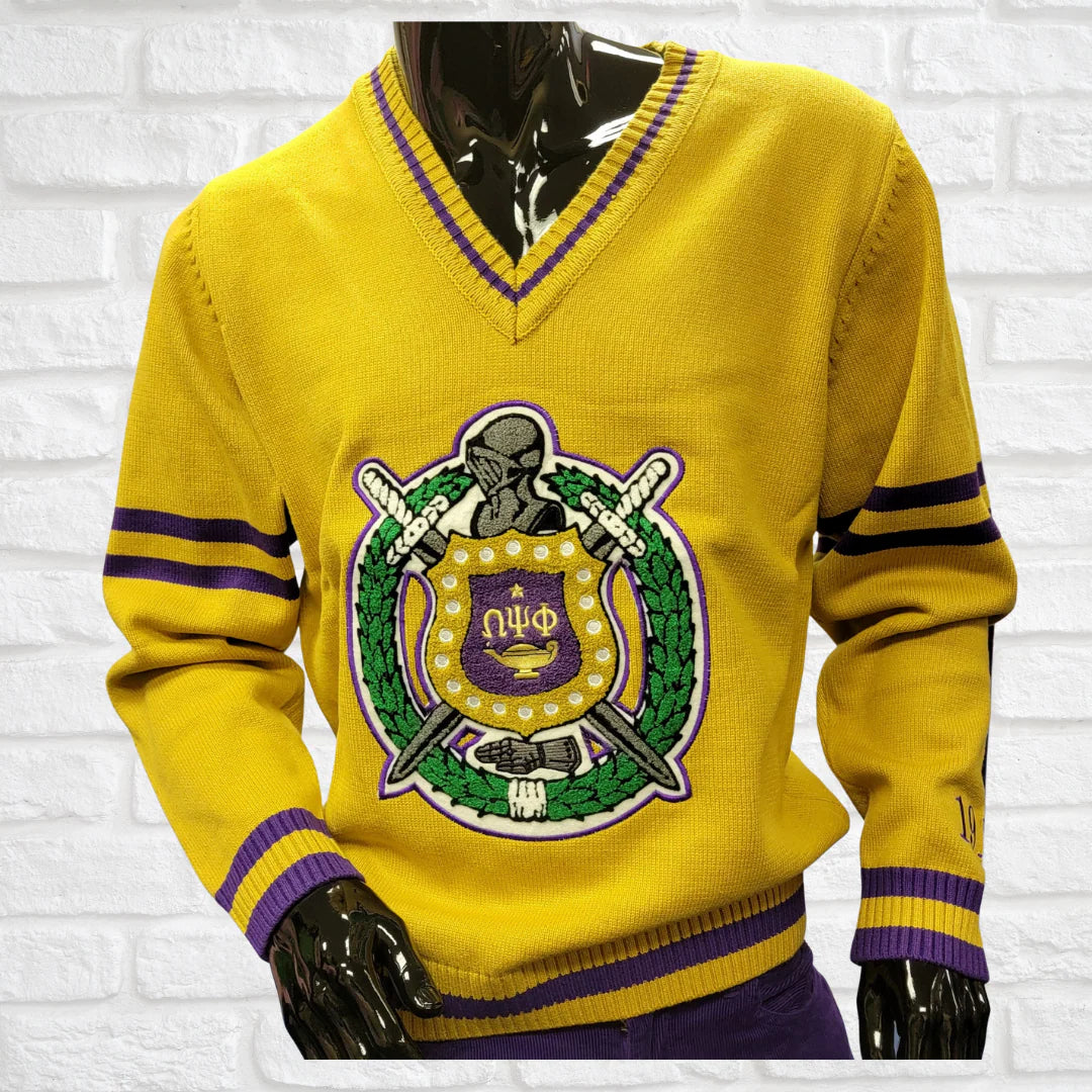 Omega gold sweater – Tauntus Inc. Greek Store