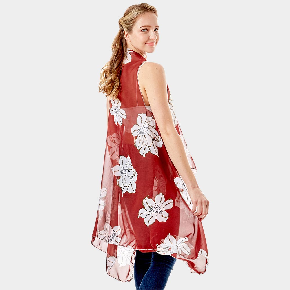Red Flower Cover Up/Shawl – Tauntus Inc. Greek Store