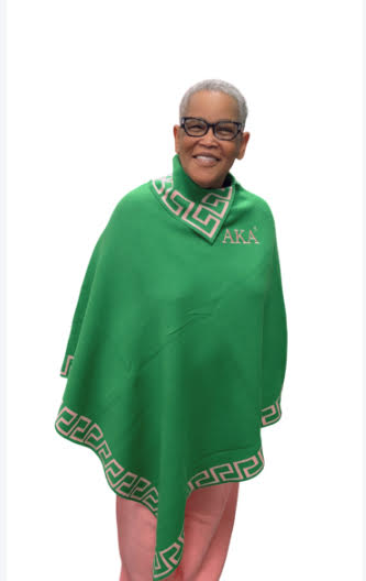 AKA Greek Key Poncho – Tauntus Inc. Greek Store