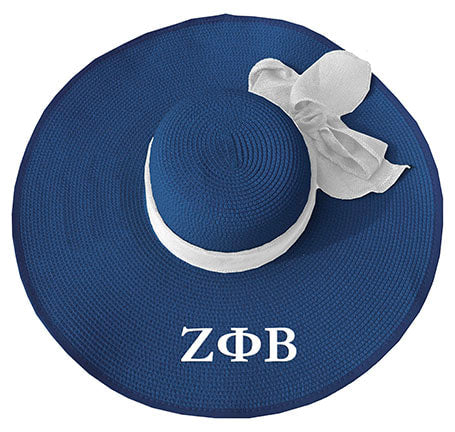 Zeta BLUe Floppy Hat – Tauntus Inc. Greek Store